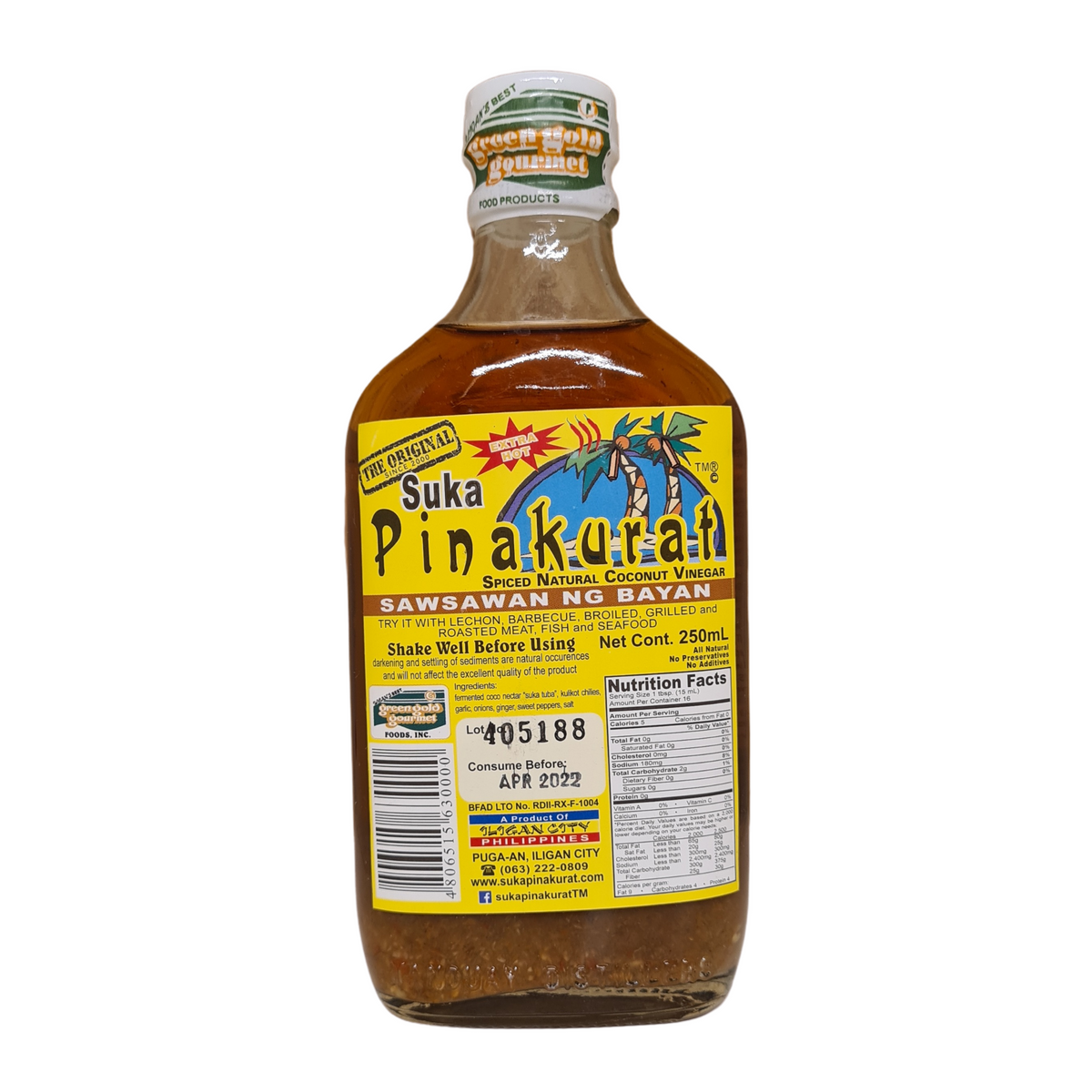 Pinakurat Suka/Vinegar (250 ml.) – Pilar Asian Mart